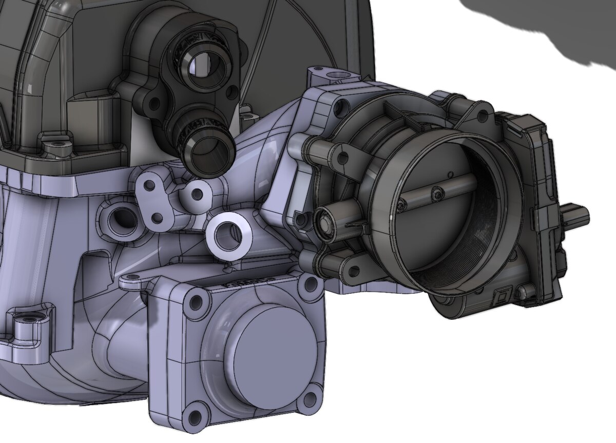 VMP Stock GT350 87 mm Throttle Body Adapter Plate to Predator Supercharger